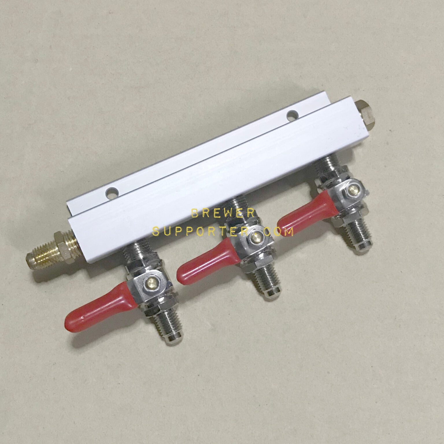 Gas Manifold 3 Lines – 1/4" MFL Thread - BrewerSupporter