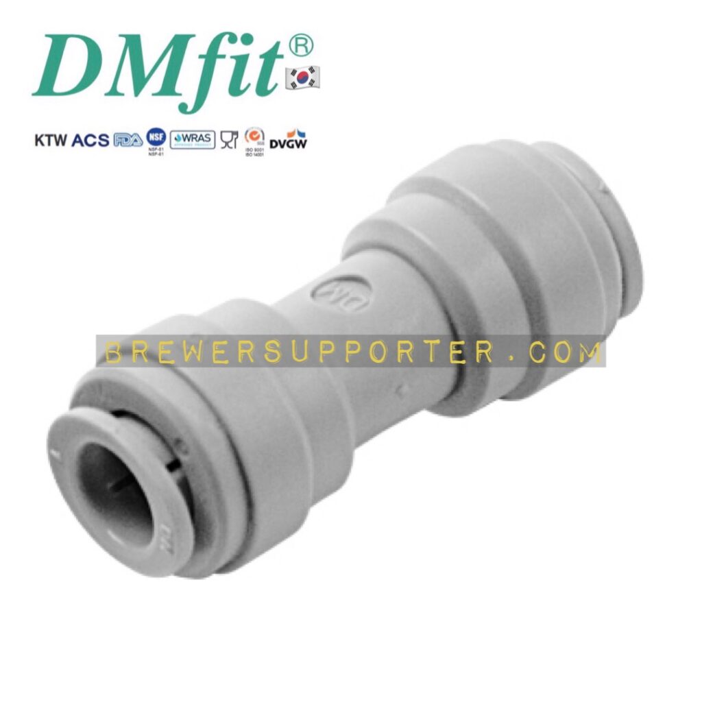 DMfit Equal Straight Connector 3/8" - Craft Beer Nitro Cold Brew